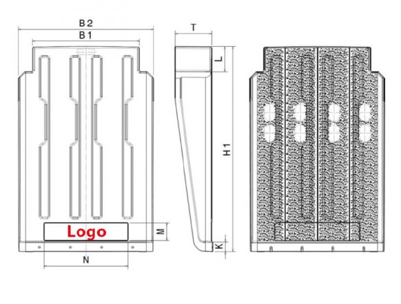 Parafango per rimorchio corto con AS SG - Knott GmbH
